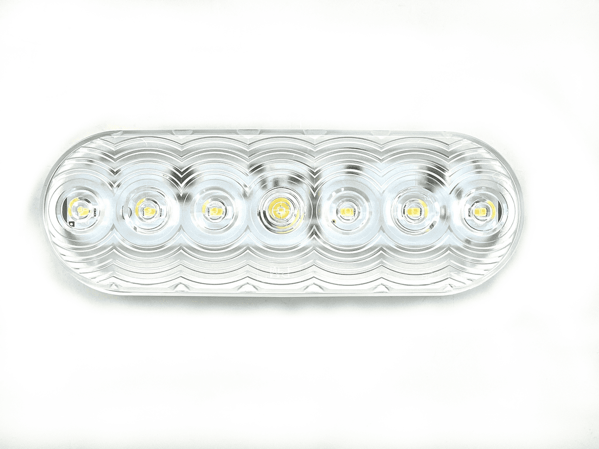 White 7 LED 6" Oval Trailer Truck Reverse Light - Walmart.com