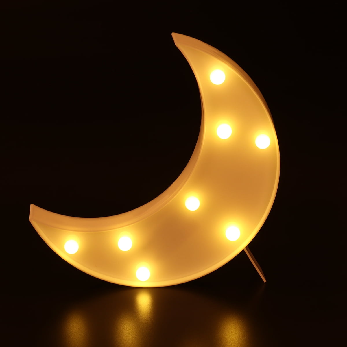 White 8 LEDs Decor Decorate Wedding Decorative Light Modeling Wall ...