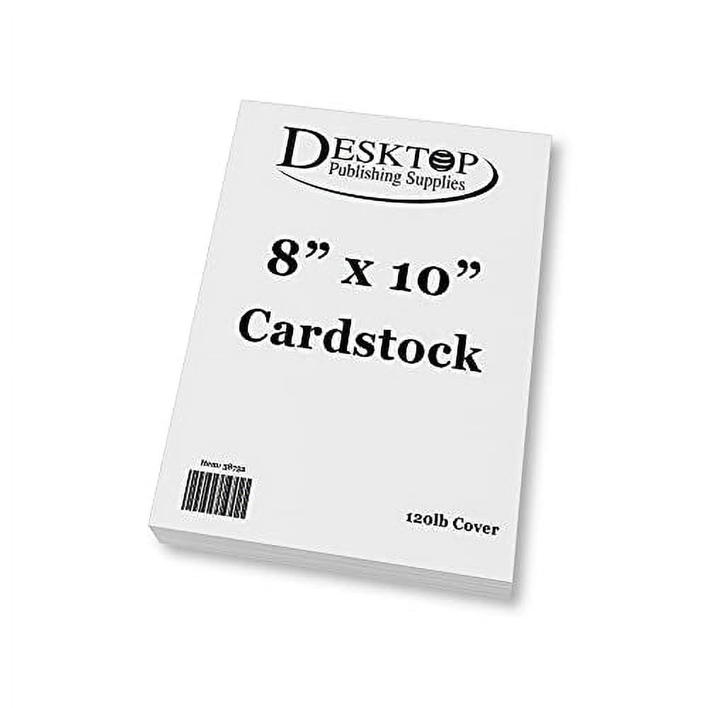 White 8" x 10" Cardstock - Blank SUPER Thick Paper - Heavy Weight 120lb ...