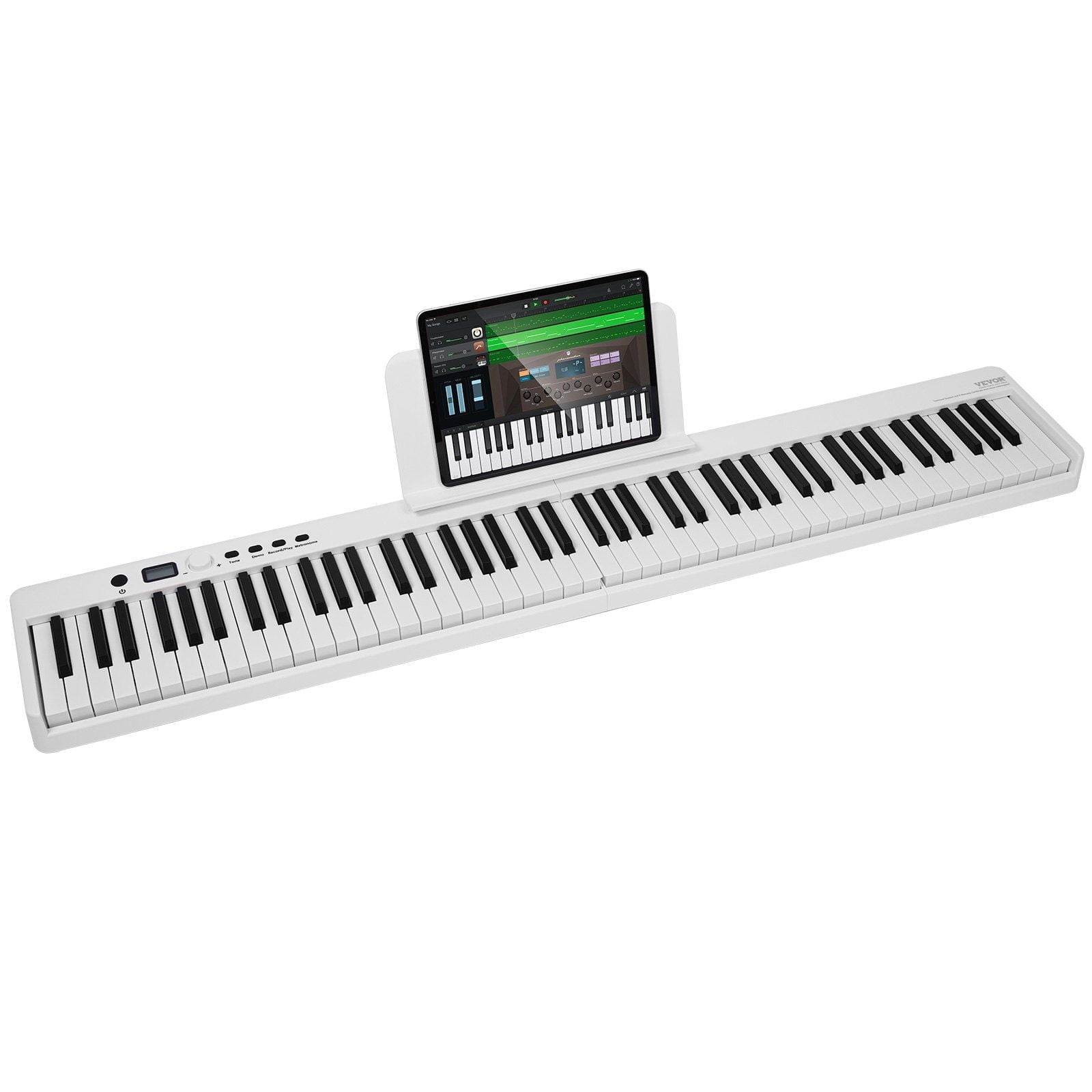 "88-Key Foldable Piano Keyboard - Portable Folding Piano with Bluetooth ...