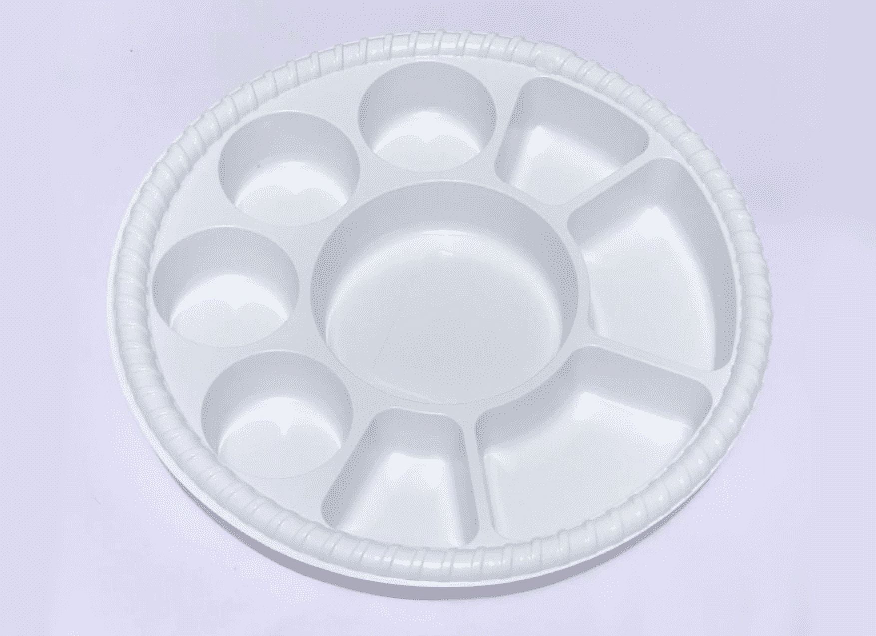 White 9 Compartment Plate Thali - Walmart.com