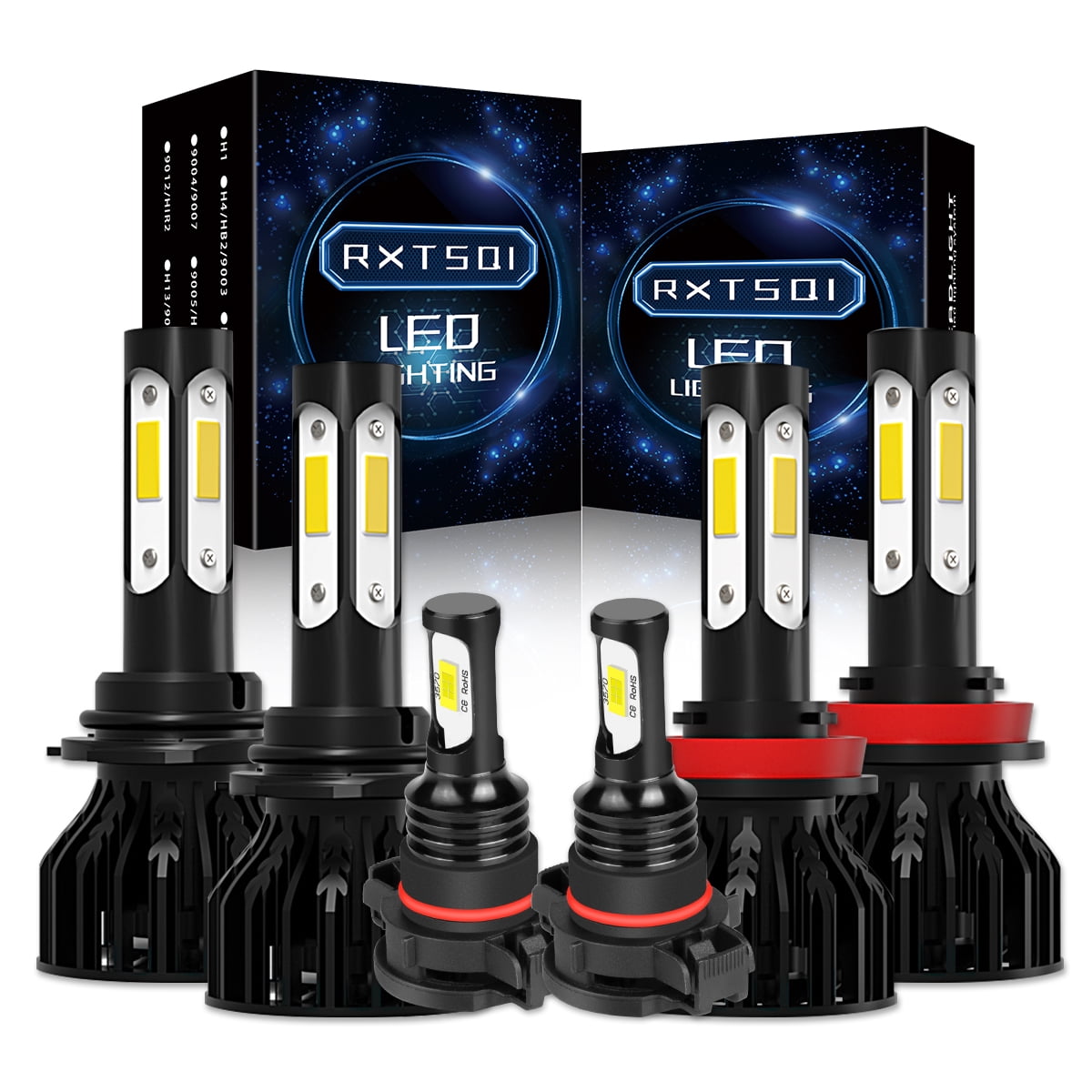 White 9005 H11 5202 LED Headlight Bulb Fog Light Bulb Combo For ...