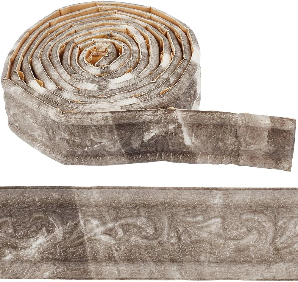 White 90x3.1 ing Trim Crown Peel and Stick Self Adhesive Flexible Wall ...