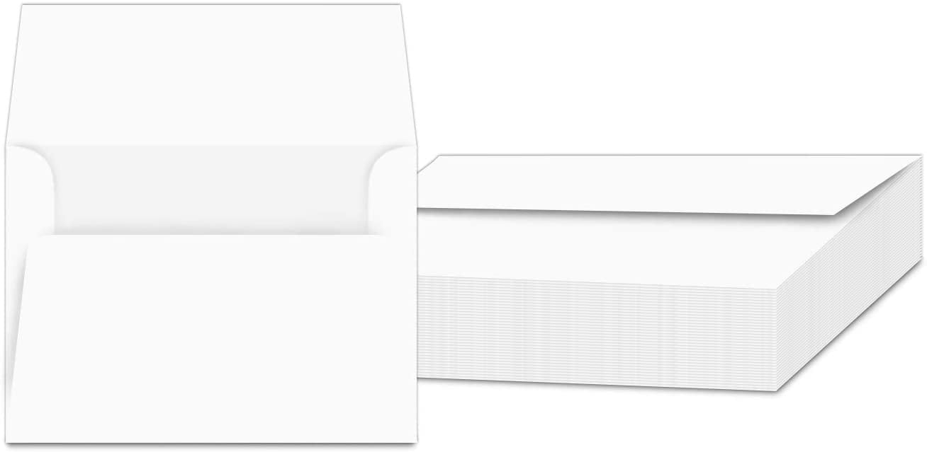 White A7 Square Flapped Invitation Envelopes – Perfect for Weddings ...