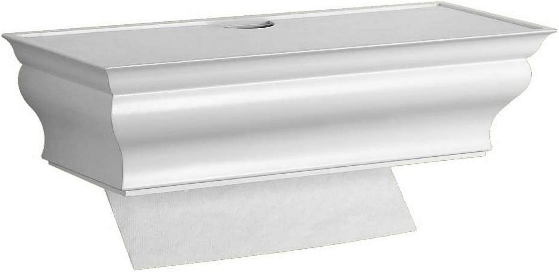 White ABS Plastic MultiFold Paper Towel Dispenser - Wall Mount Shelf ...