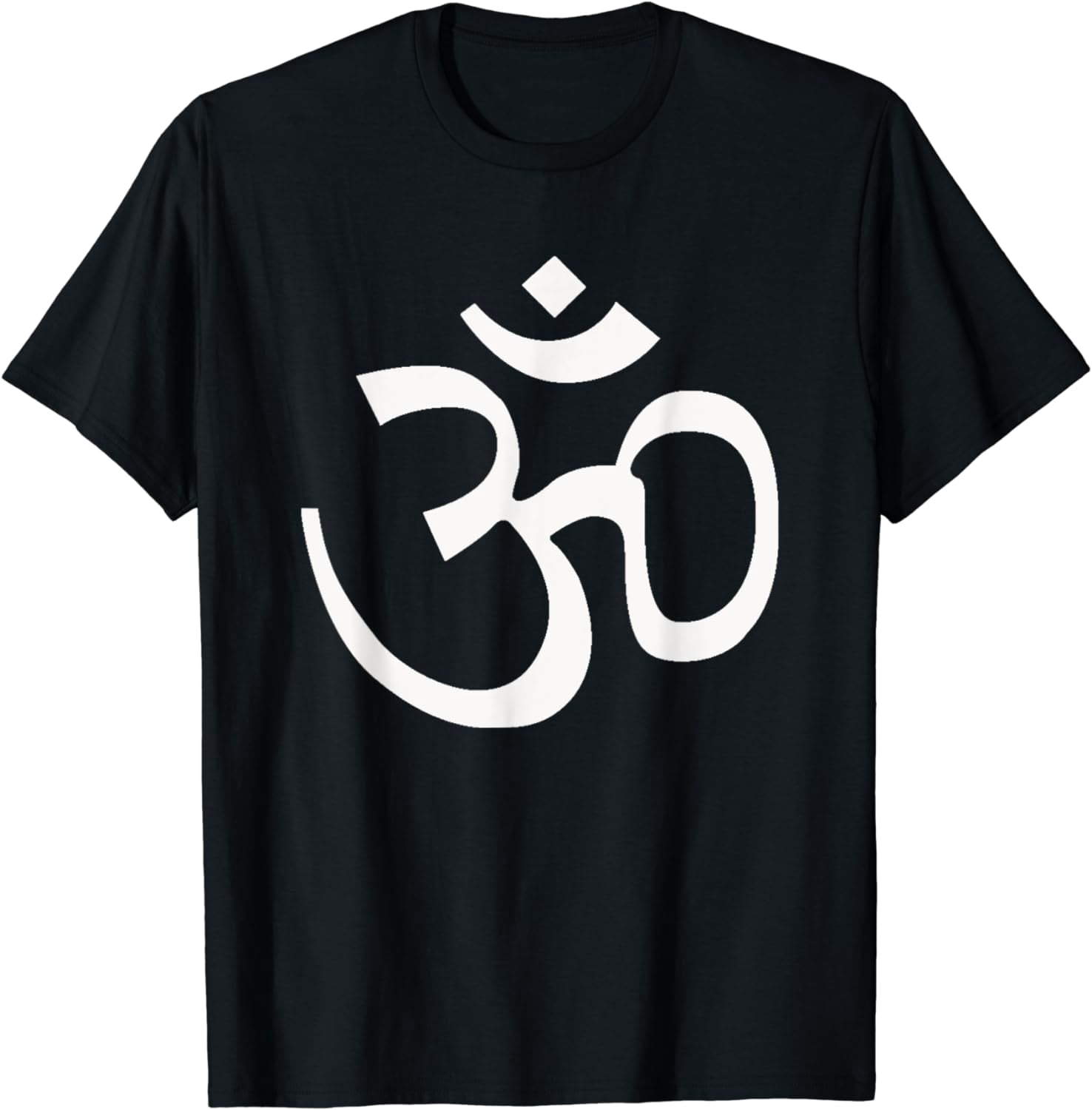 White AUM Om Symbol Tee Shirt - Walmart.com