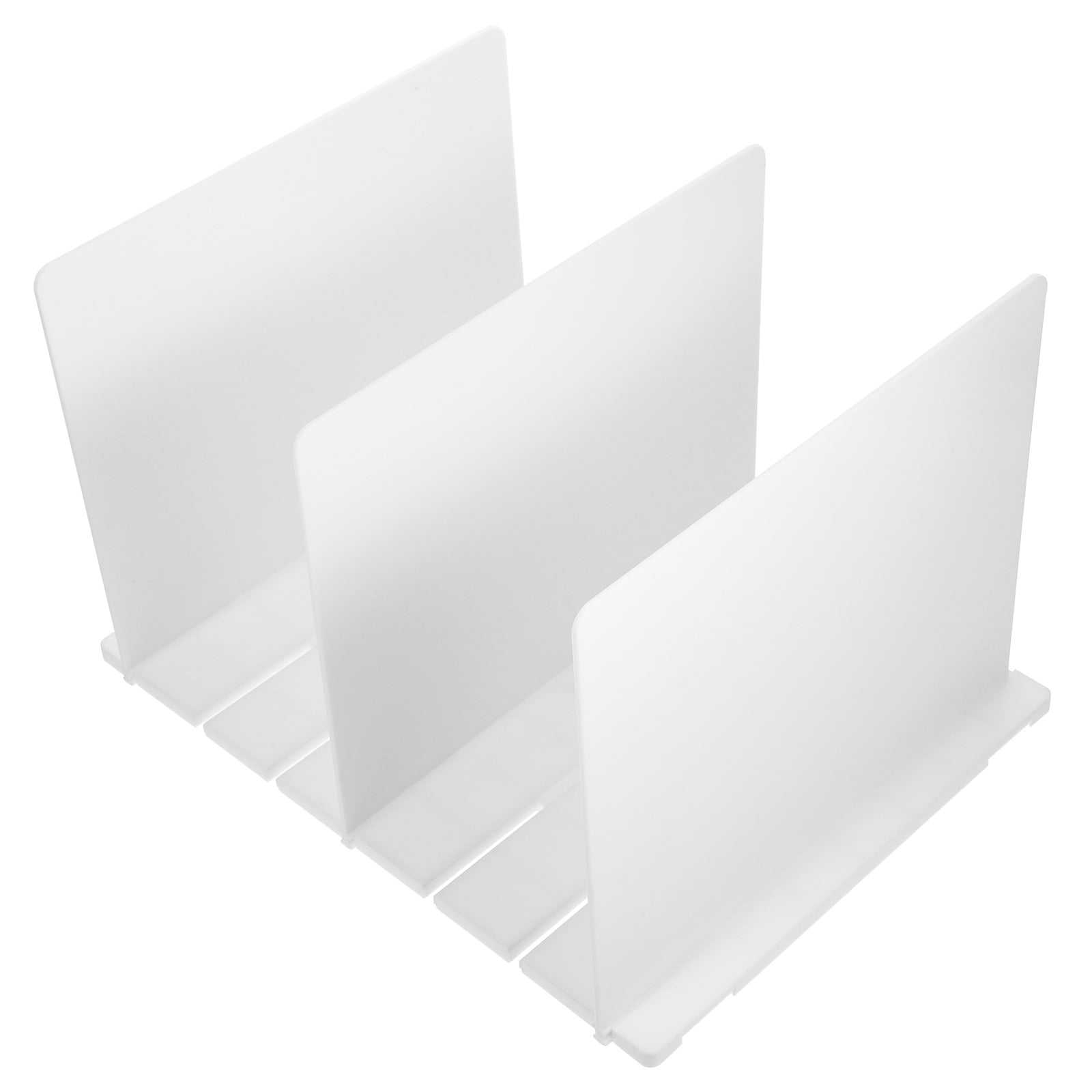 White Abs Desk File Sorter Home Storage Book Stand Desktop Magazine ...