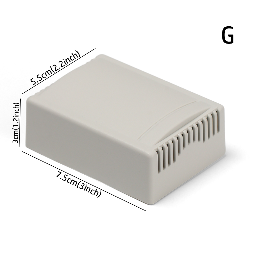 White Abs Plastic Electronic Instrument Case Home Housing Waterproof ...