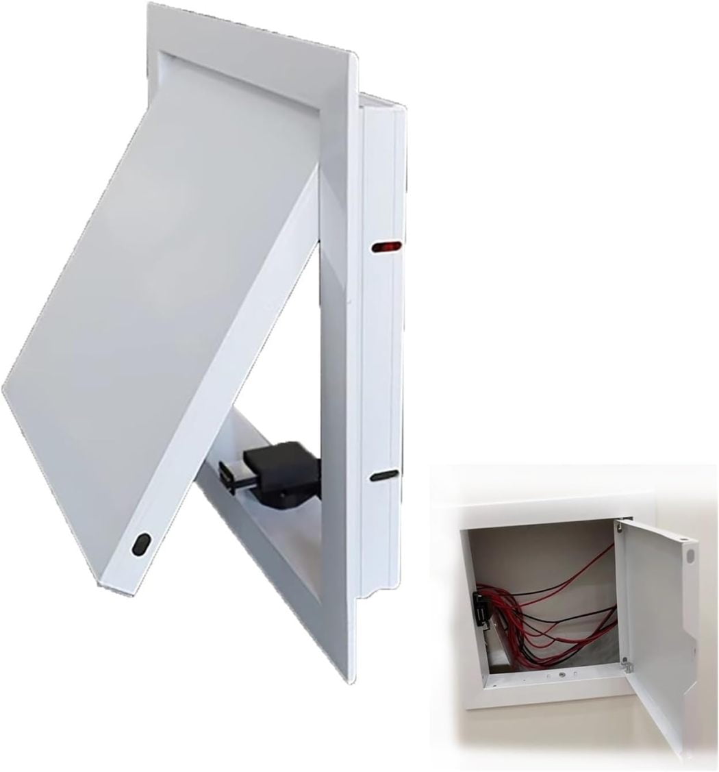 White Access Panel Inspection Hatch for Drywall, Bathroom Recessed ...
