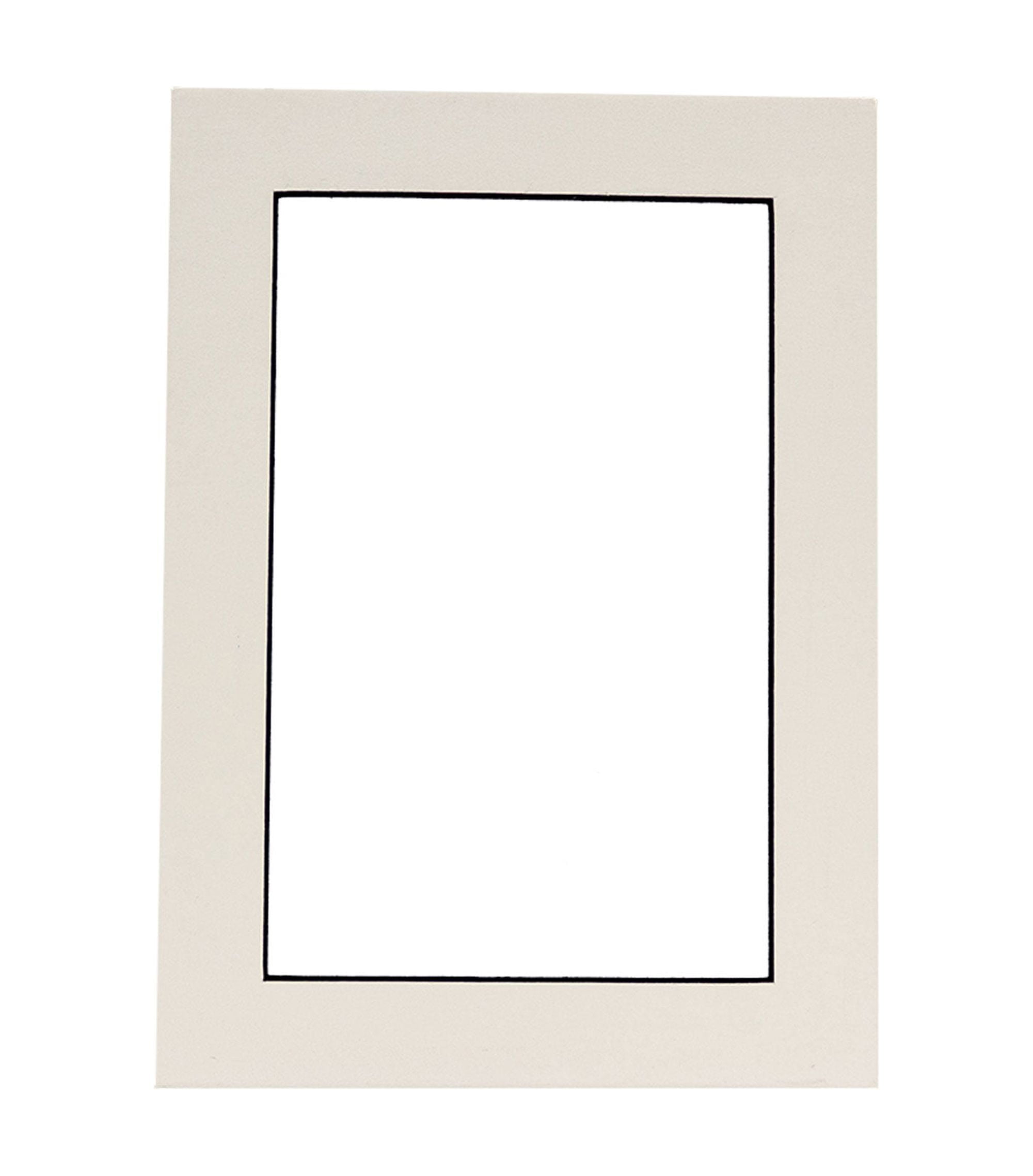 CountryArtHouse White Picture Frame Mat, 12x18 Size, Black Core, Fits ...