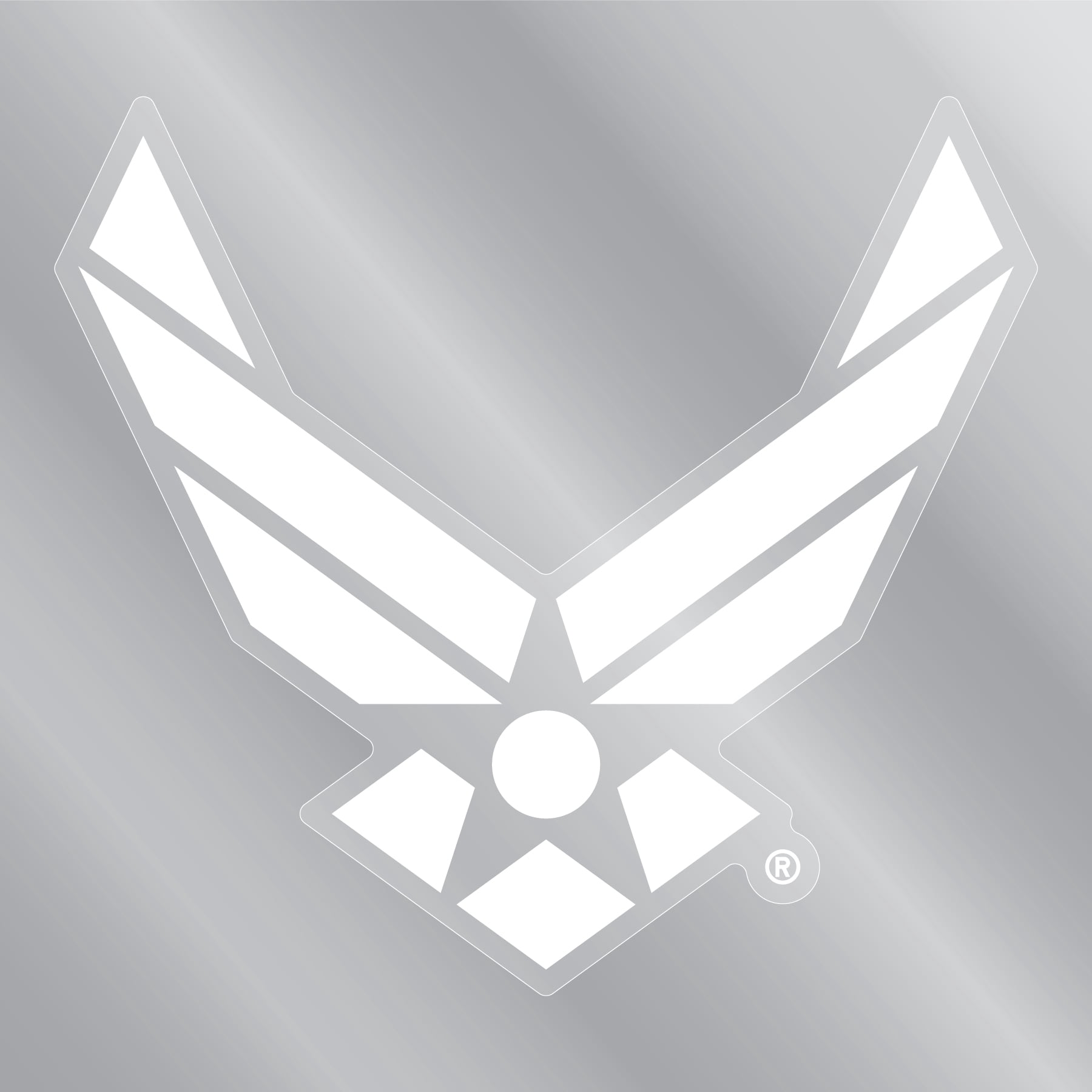 White Air Force Wings Back Static Cling - Walmart.com