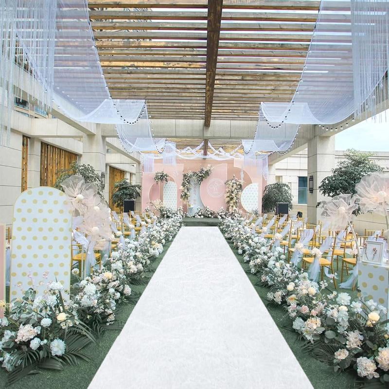 White Aisle Runner Aisle Runner for Wedding Velvet Aisle Carpet ...