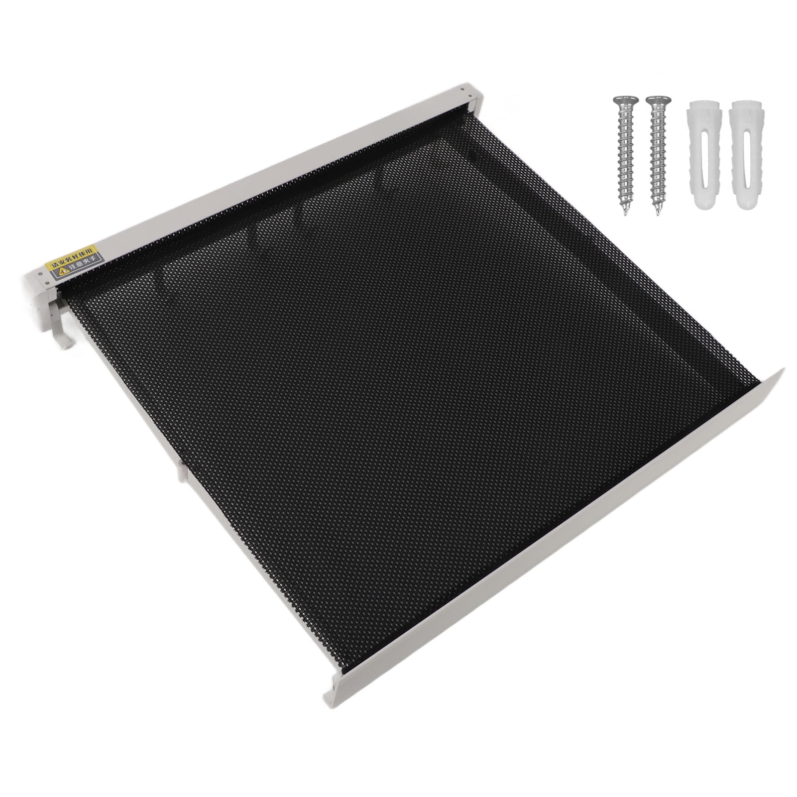 White Aluminium Clothes Drying Rack with Wall Mount Template ...