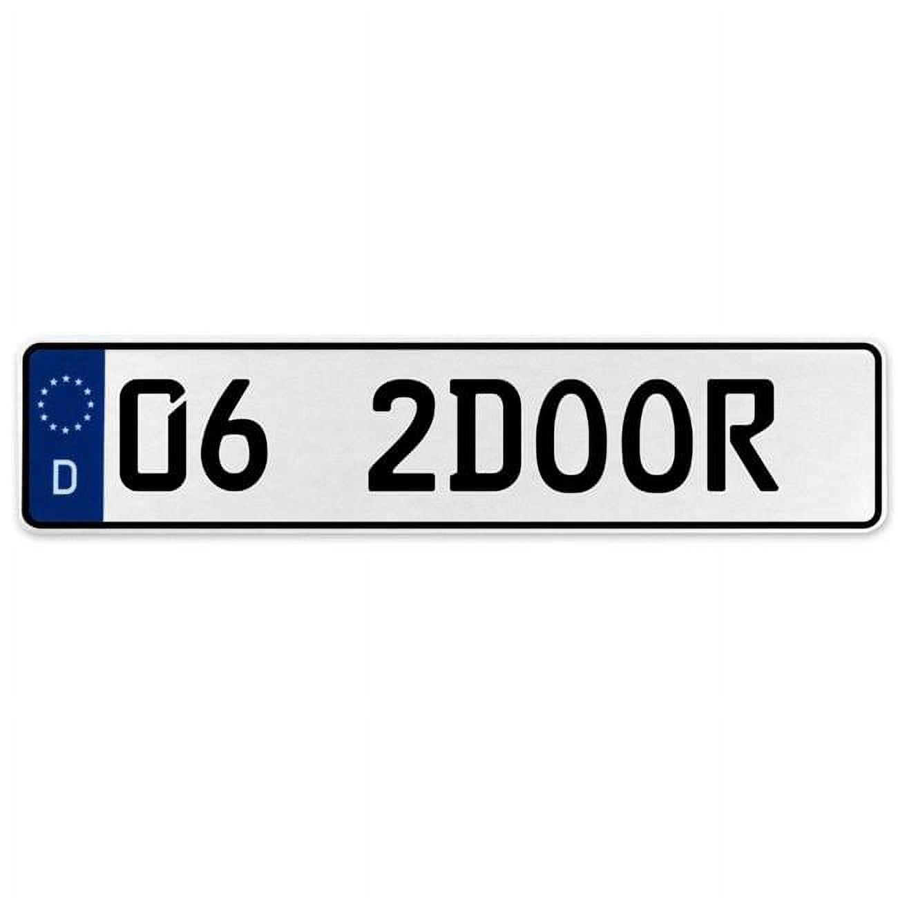White Aluminum Street Sign Mancave Euro Plate Name Door Sign Wall Art ...