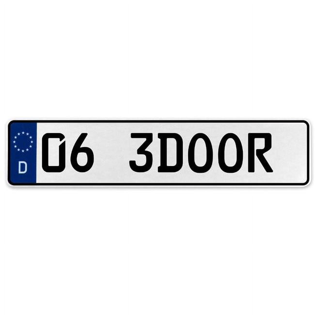 White Aluminum Street Sign Mancave Euro Plate Name Door Sign Wall Art ...