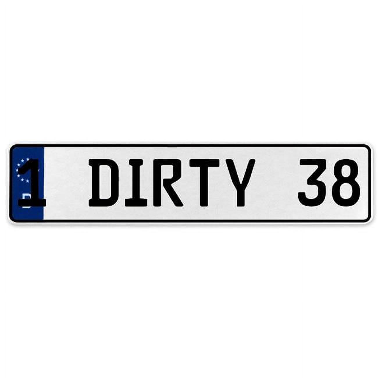 White Aluminum Street Sign Mancave Euro Plate Name Door Sign Wall Art ...