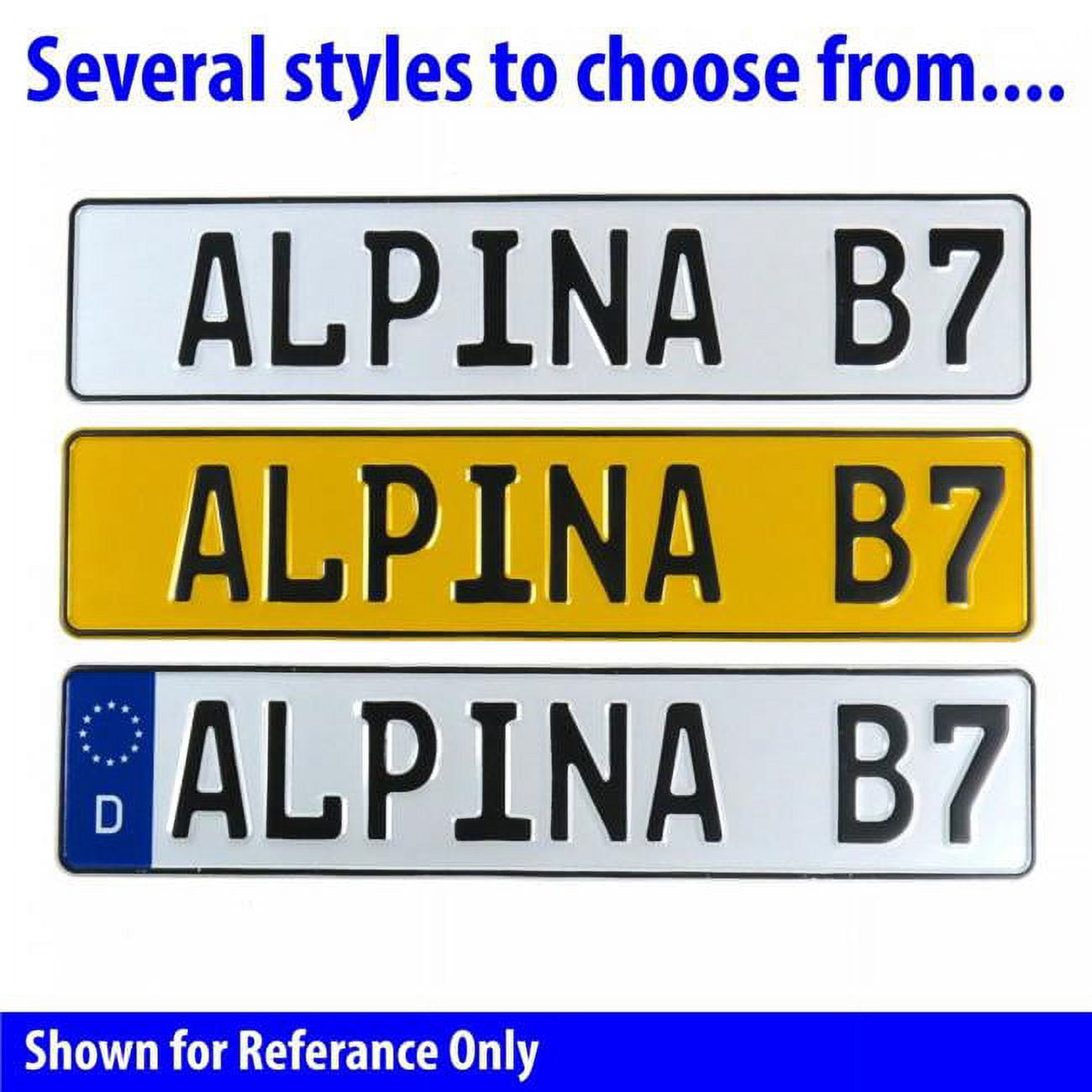 White Aluminum Street Sign Mancave Euro Plate Name Door Sign Wall Art ...