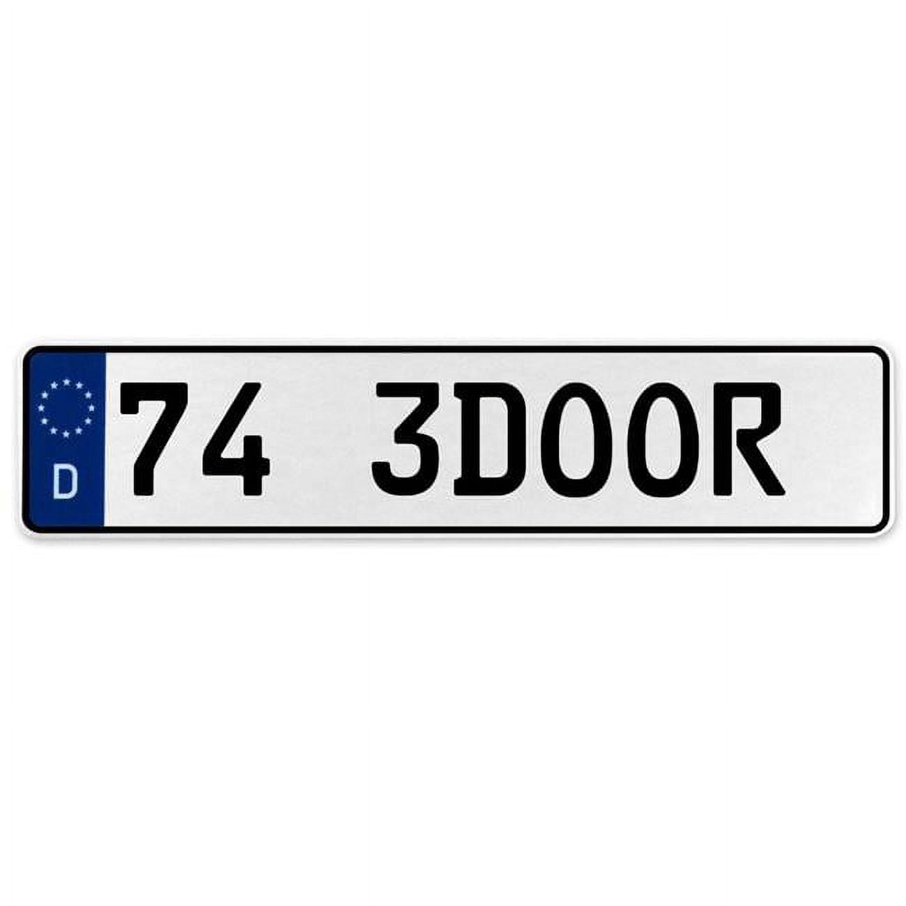 White Aluminum Street Sign Mancave Euro Plate Name Door Sign Wall Art ...