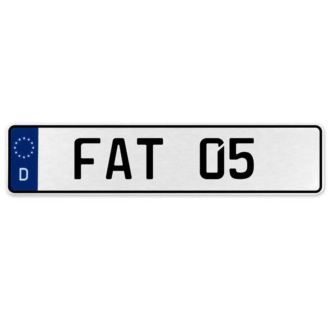 White Aluminum Street Sign Mancave Euro Plate Name Door Sign Wall Art ...