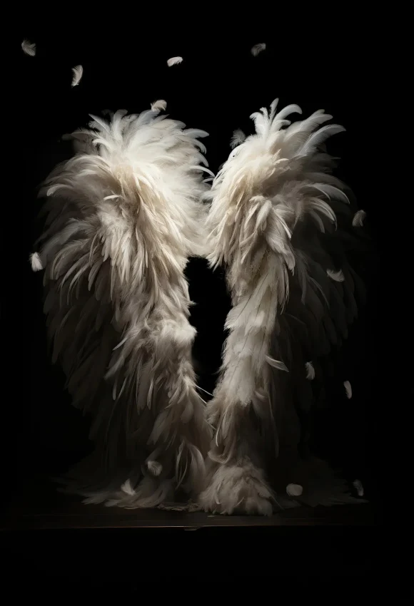 White Angel Wings Adult Birthday Party Maternity ic Portrait r Photo ...