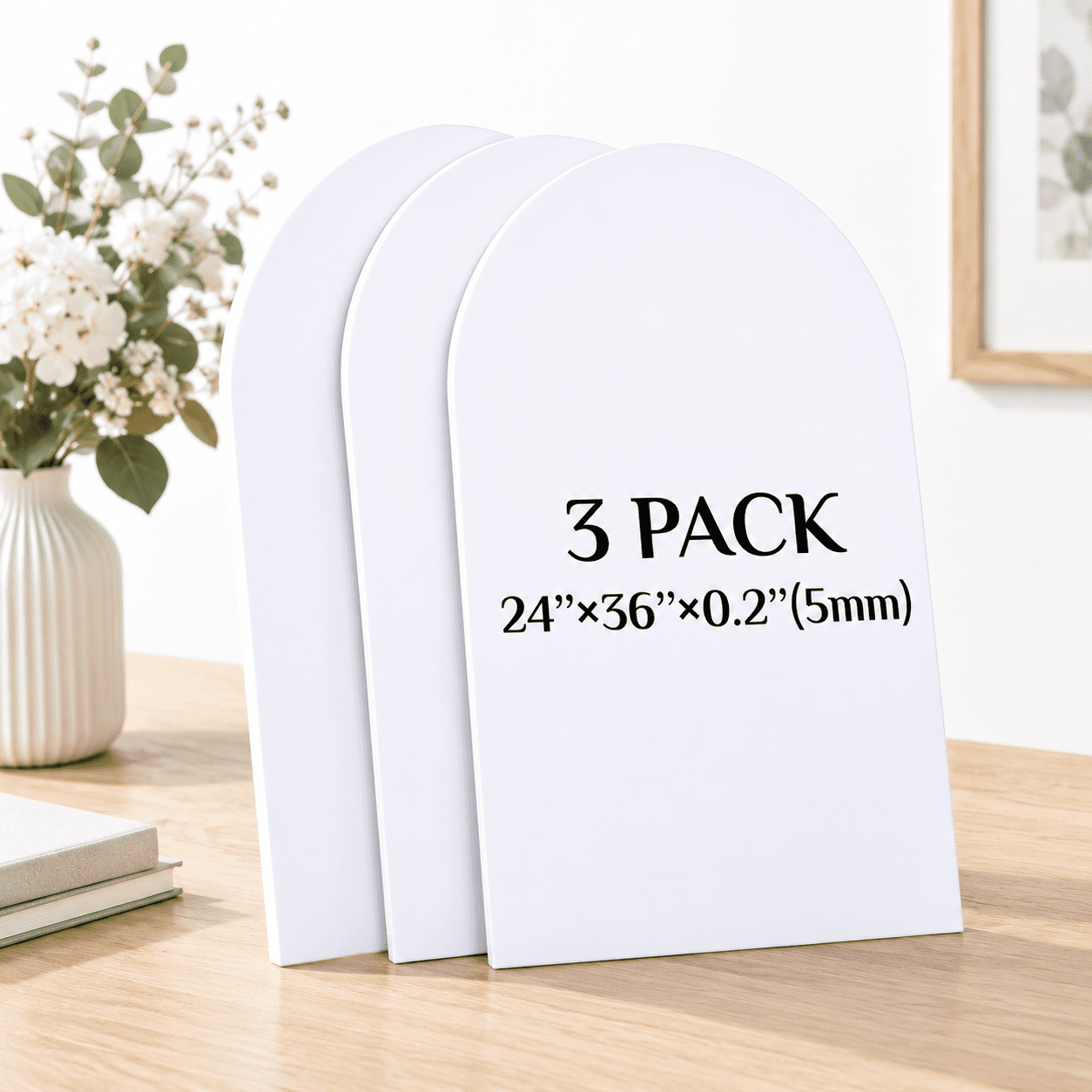 White Arched Foam Poster Board 24 x 36 Inches for School Projects ...