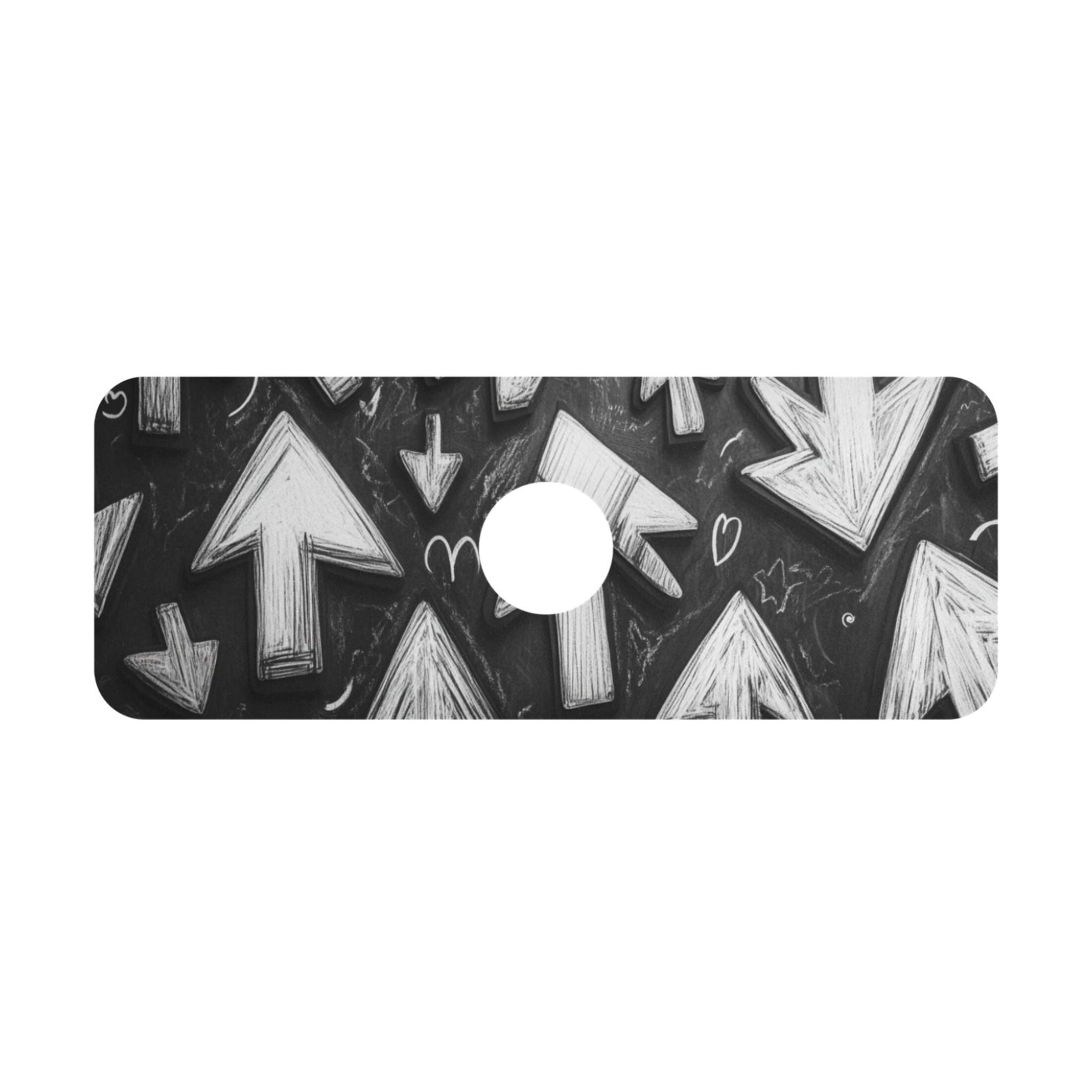 White Arrowhead Graffiti Kitchen Sink Splash Guard, Silicone Sink ...