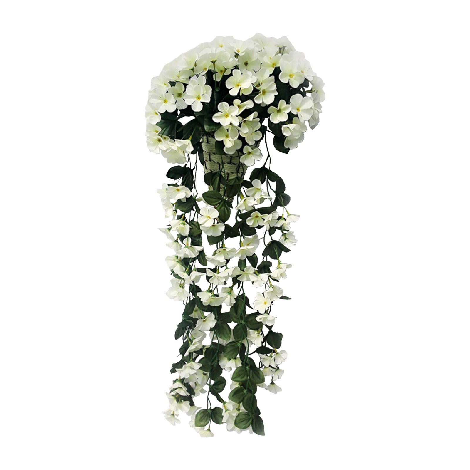 White Artificial Violet Flower Garland, 85Cm, Silk Hanging Vine, For ...