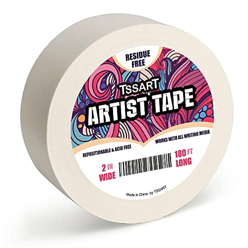 White Artist Tape - Masking Artists Tape for Drafting Art Watercolor ...