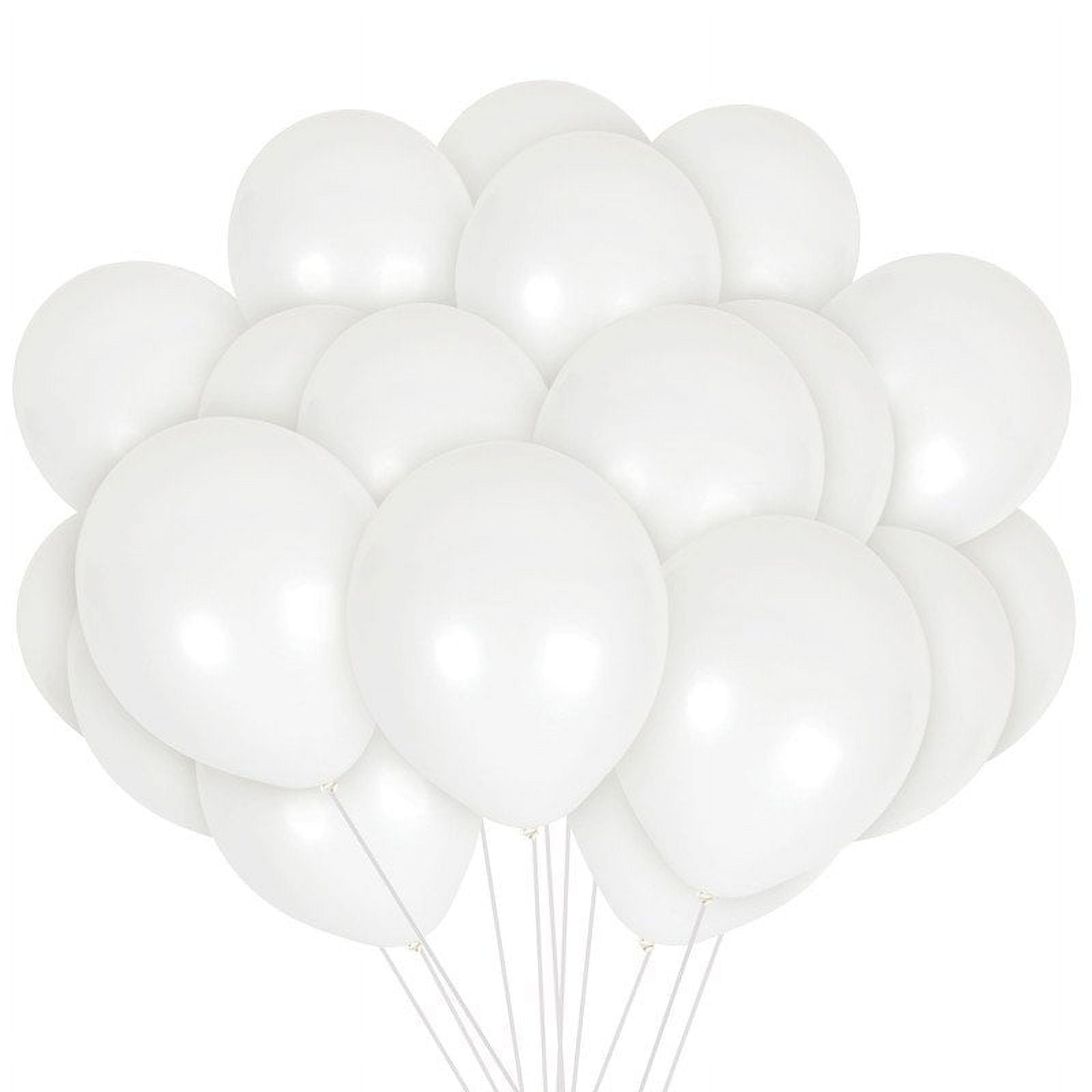 White Balloons - 12 Inch Latex Balloons - 12 Pack - Walmart.com