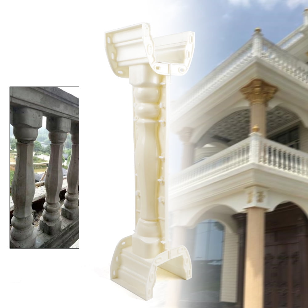 White Balustrade Mold, 89cm Height, Plastic Construction for Durable ...