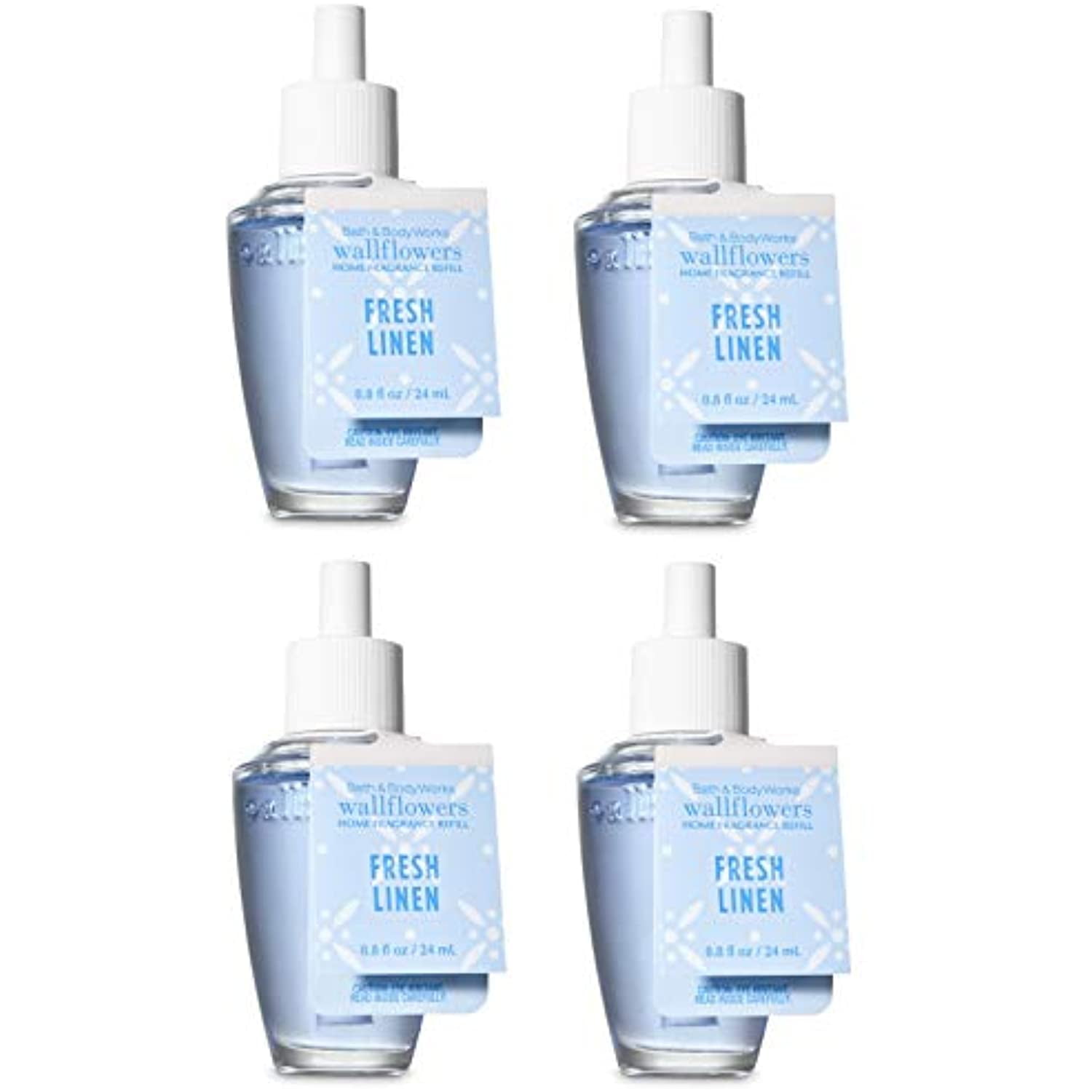 White Barn BBW Fresh Linen WallFlower Refill 4-Pack - Walmart.com