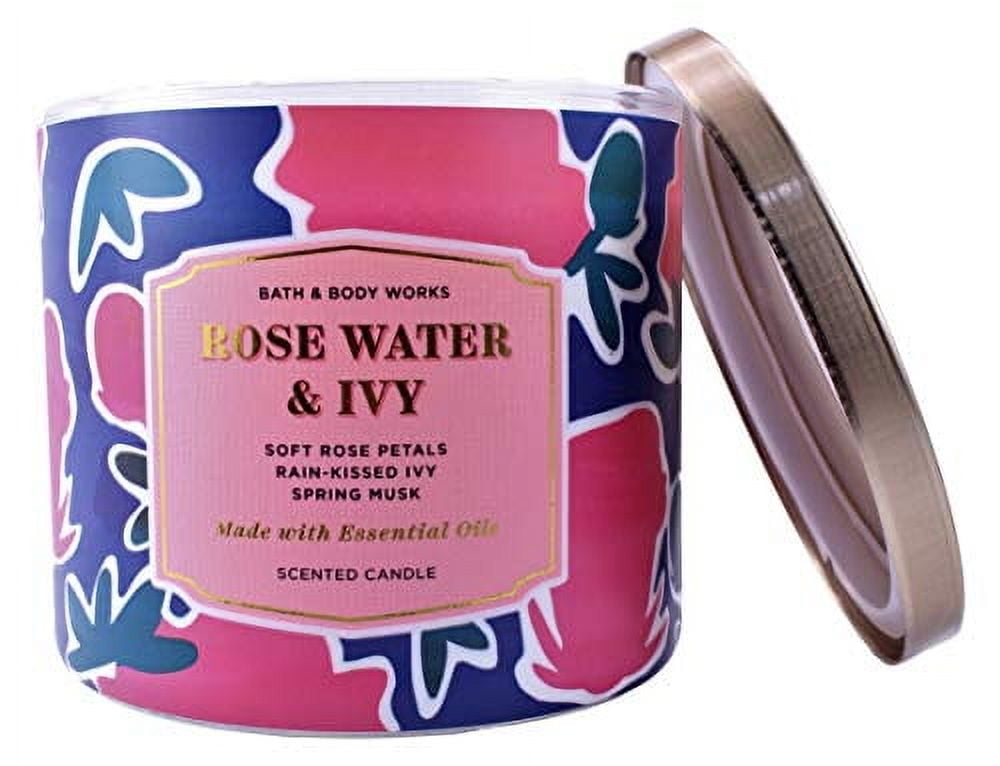 White Barn Bath and Body Works Rosewater & Ivy 3 Wick Candle 14.5 oz ...
