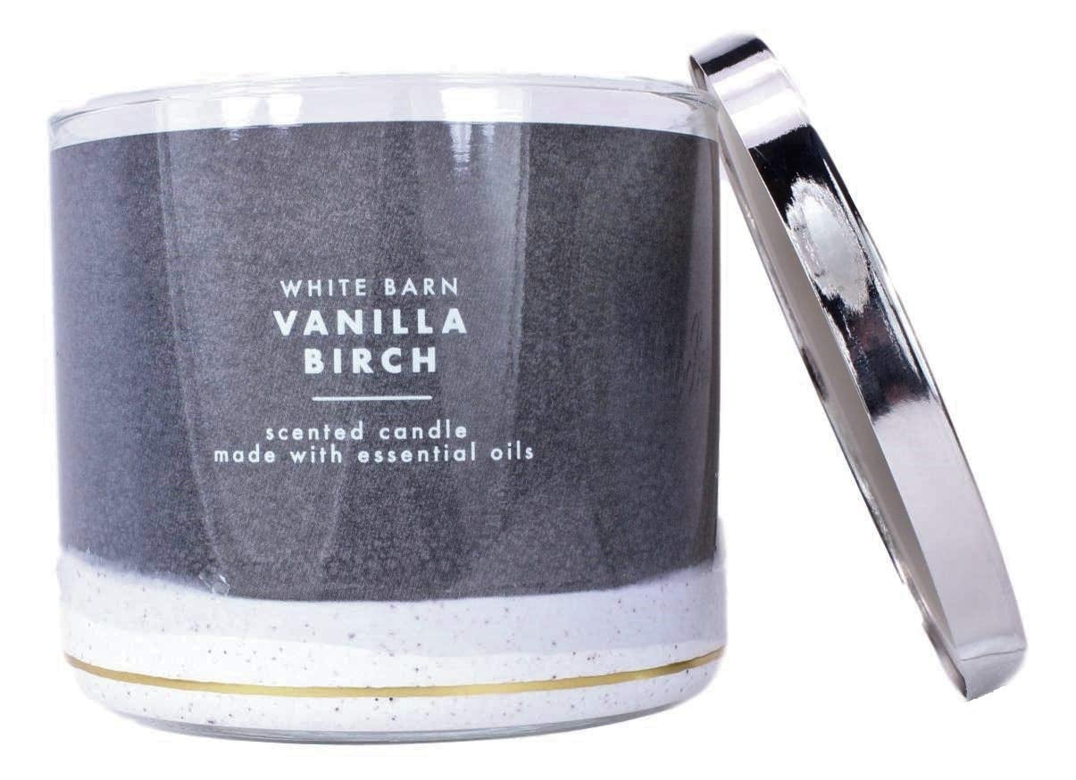 White Barn Bath and Body Works Vanilla Birch 3 Wick Scented Candle 14.5 ...