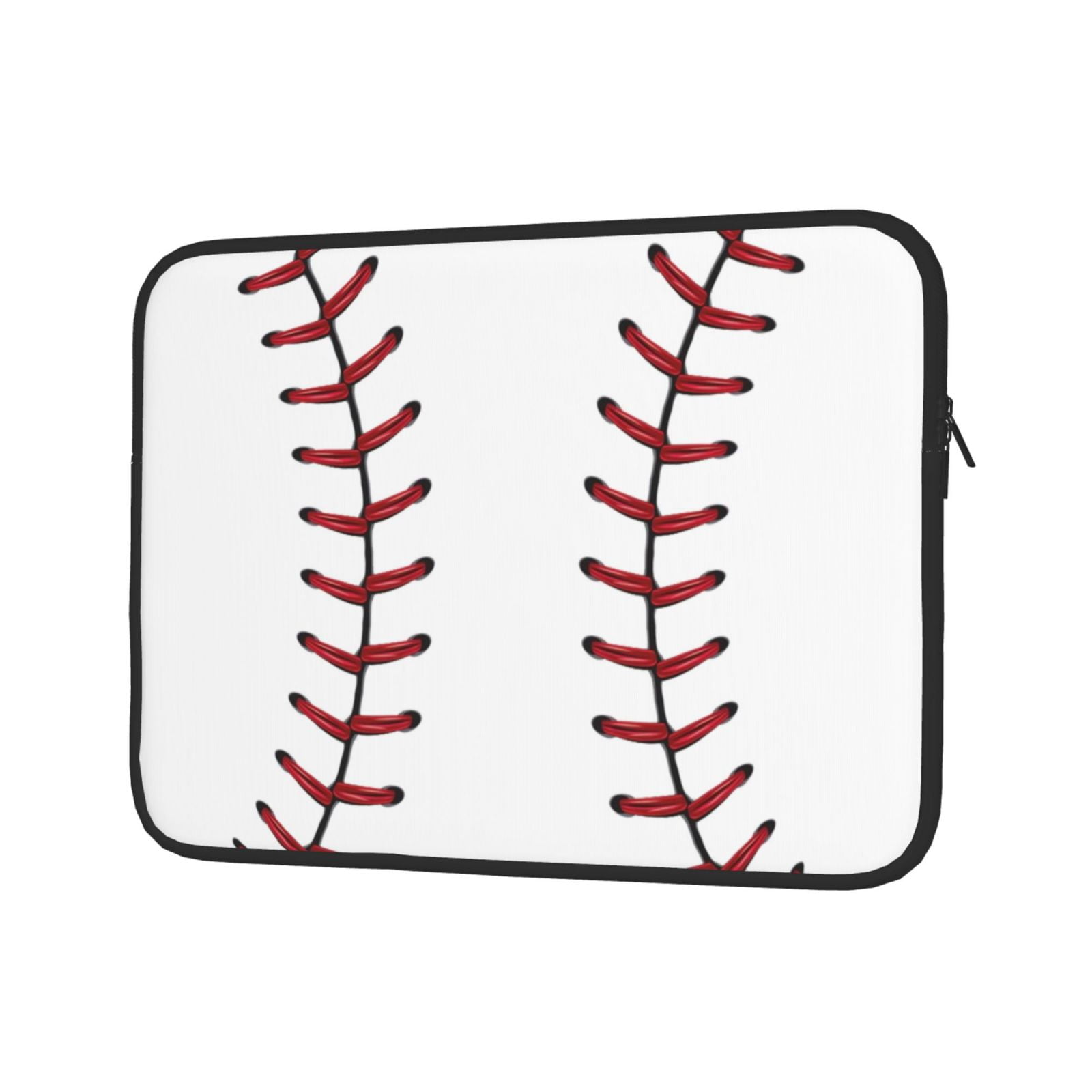 White Baseball Laptop Sleeve Case Neoprene Carrying Bag laptop case bag ...