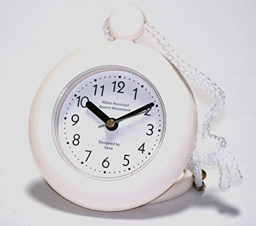 Our White Bathroom Shower Rope Clock with a Clear Easy to Read Clock ...