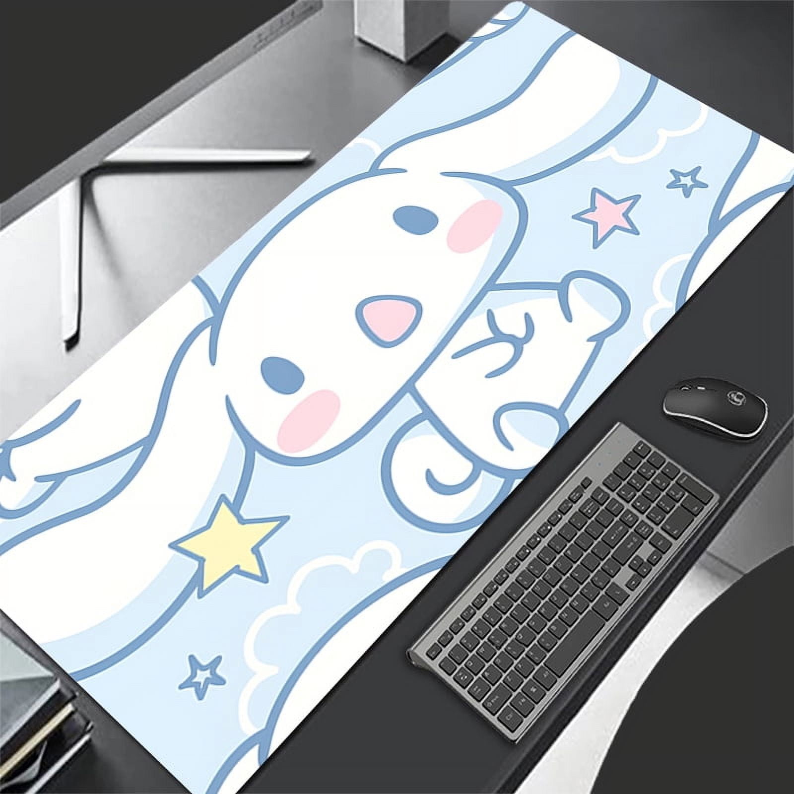 White Bear Mouse Pad Laptop Kawaii Sanrio Cinnamoroll Mousepad XXL ...