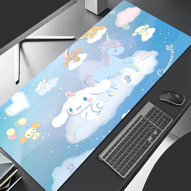 White Bear Mouse Pad Laptop Kawaii Sanrio Cinnamoroll Mousepad XXL ...
