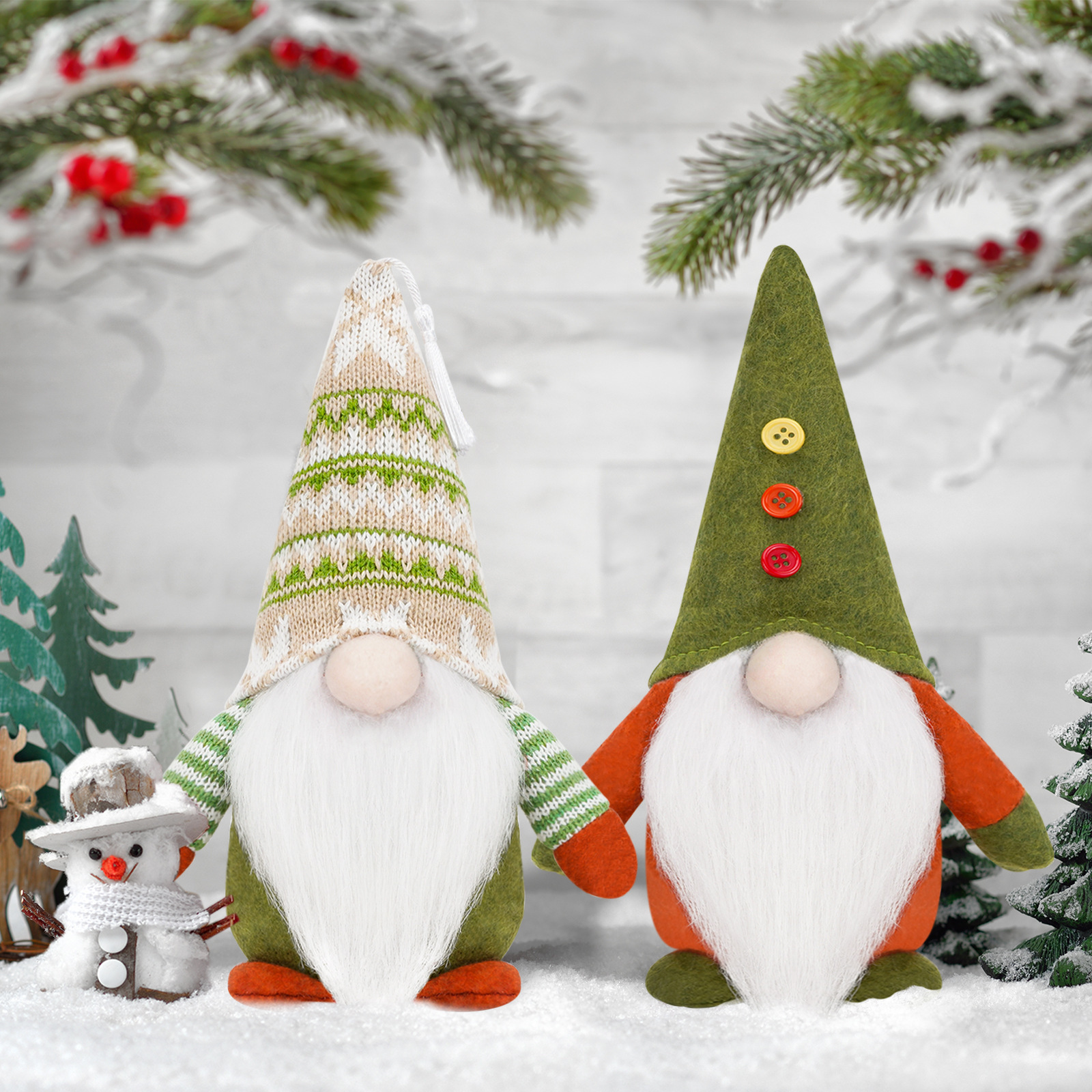 White-Bearded Faceless Rudolf Dwarf Doll Cute Toy, Stuffed Animals ...