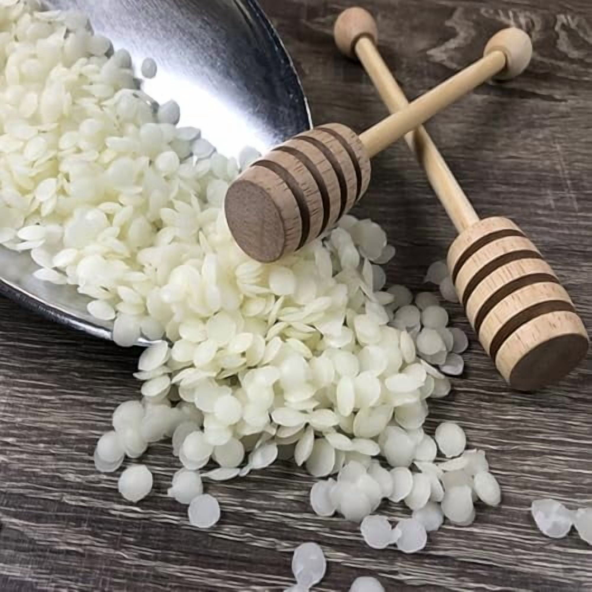 White Beeswax Pellets 10 lb (2-5 LB Bags) 100% Pure and Natural ...