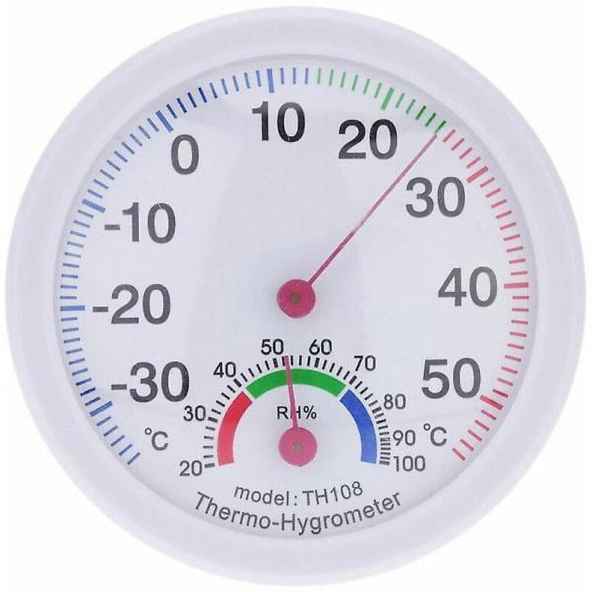 White Bell Shaped Indoor Outdoor Thermometer Temperature Hygrometer ...
