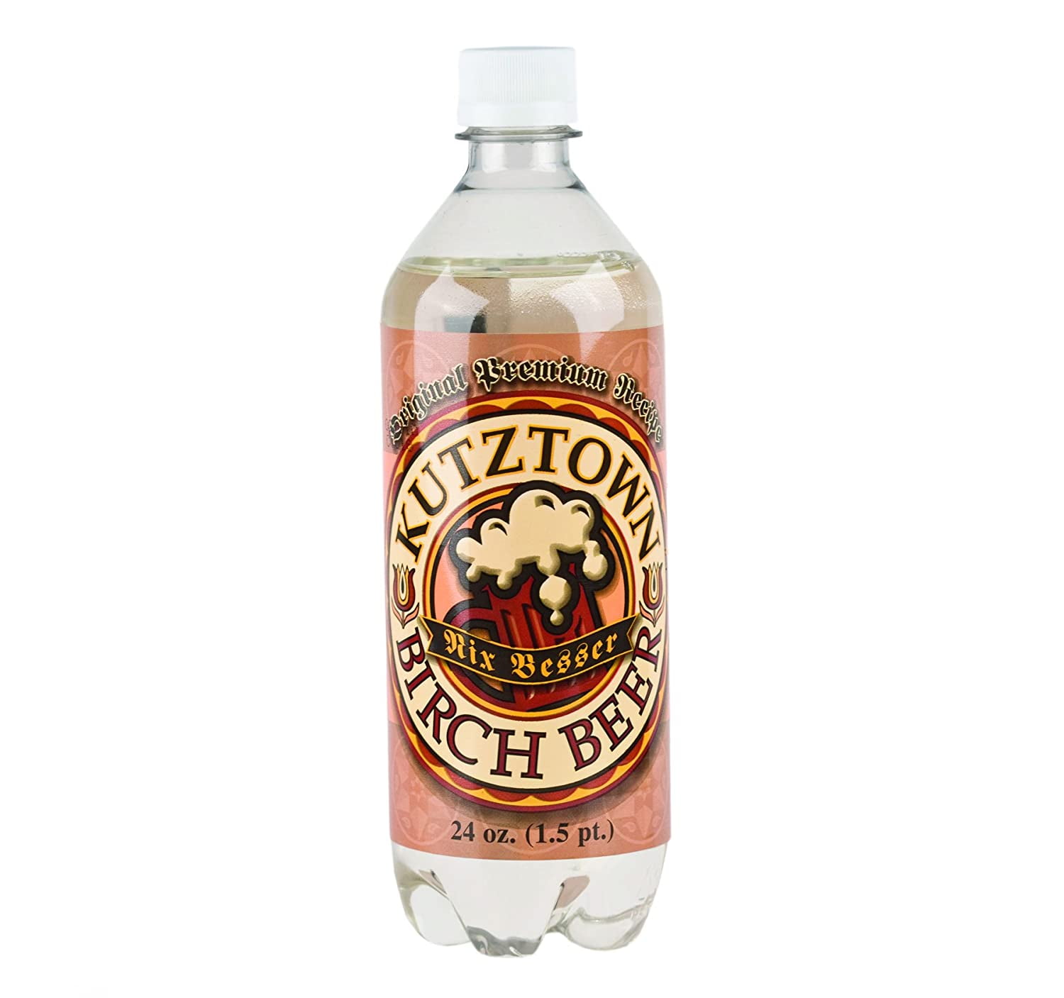 White Birch Beer, Kutztown "Nix Besser" PA Dutch , 24 Oz. (Pack of 12 ...