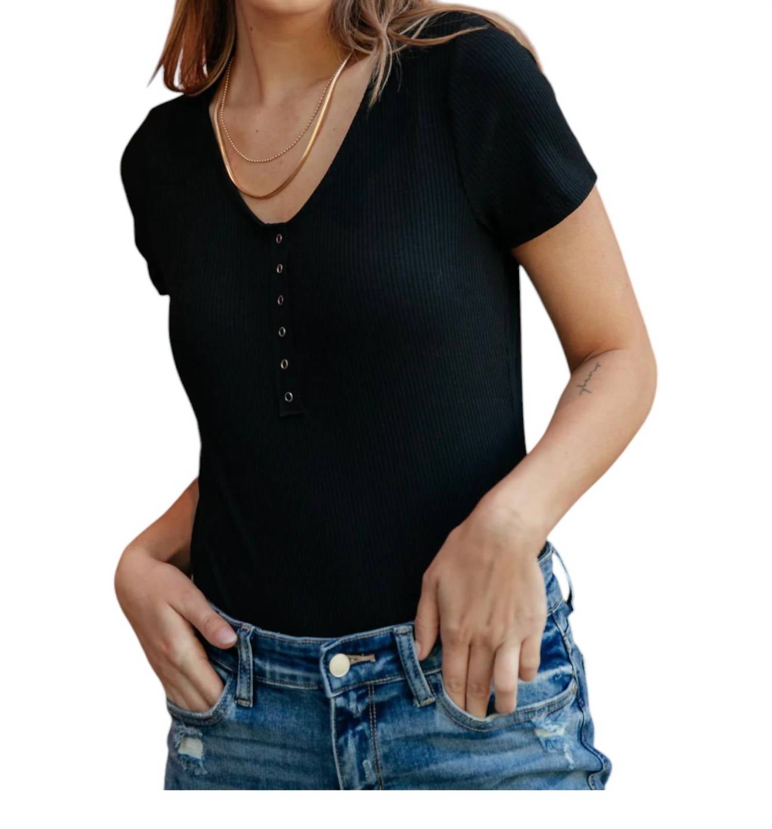 White Birch Tuck Bodysuit - Walmart.com