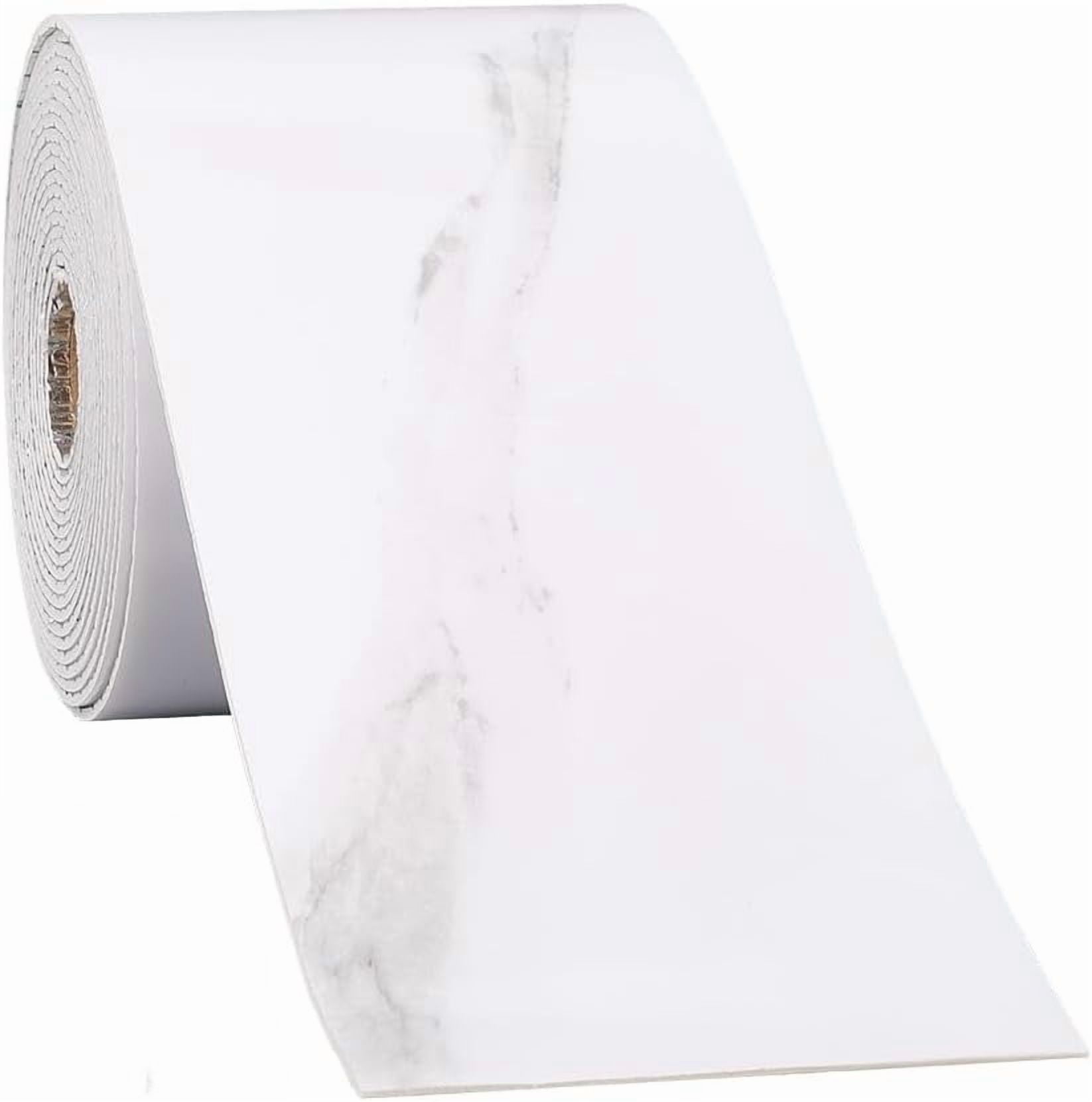 White Black Marble Wallpaper Border Self Adhesive Mirror Edge Peel and ...