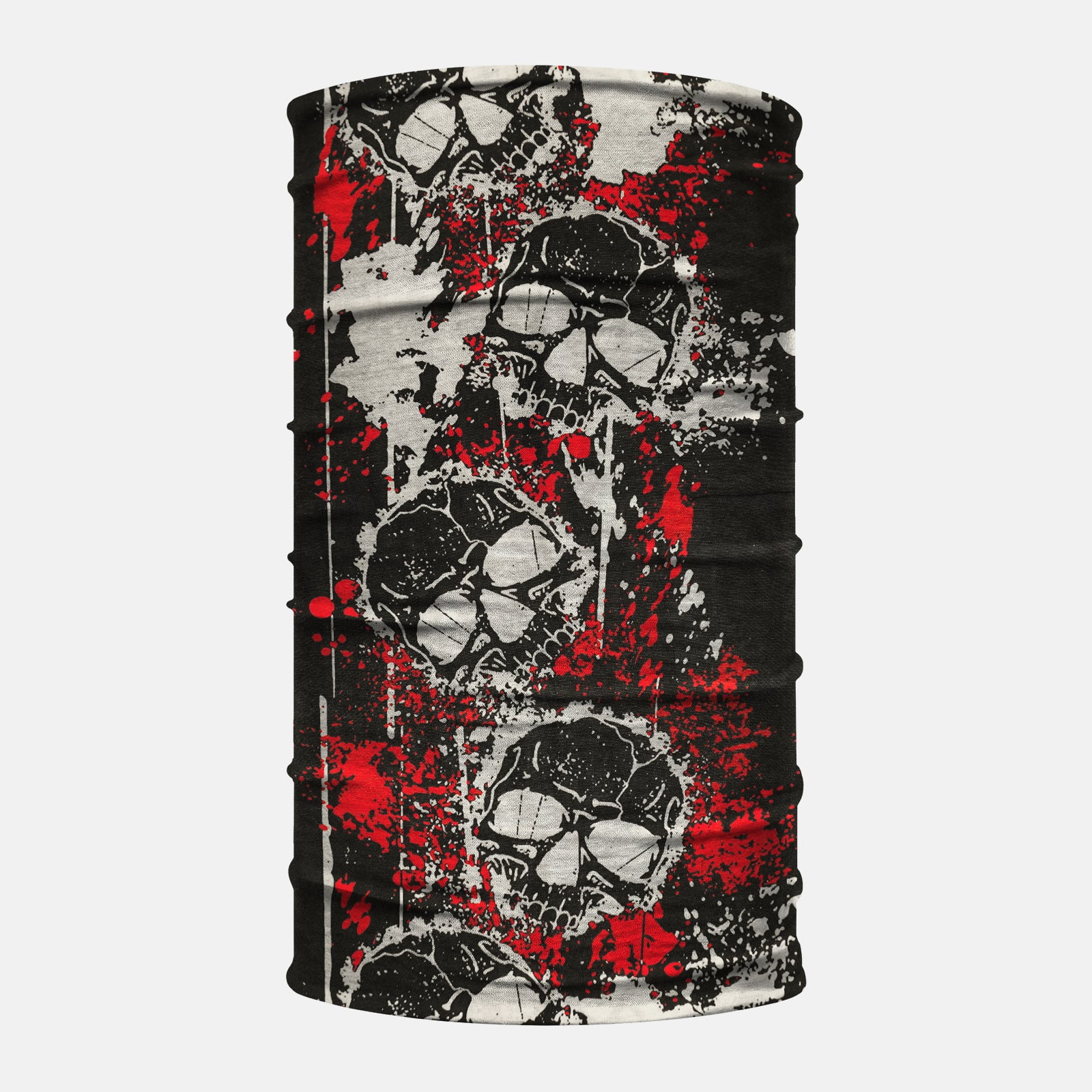 White Black Red Skulls Neck Gaiter - Walmart.com