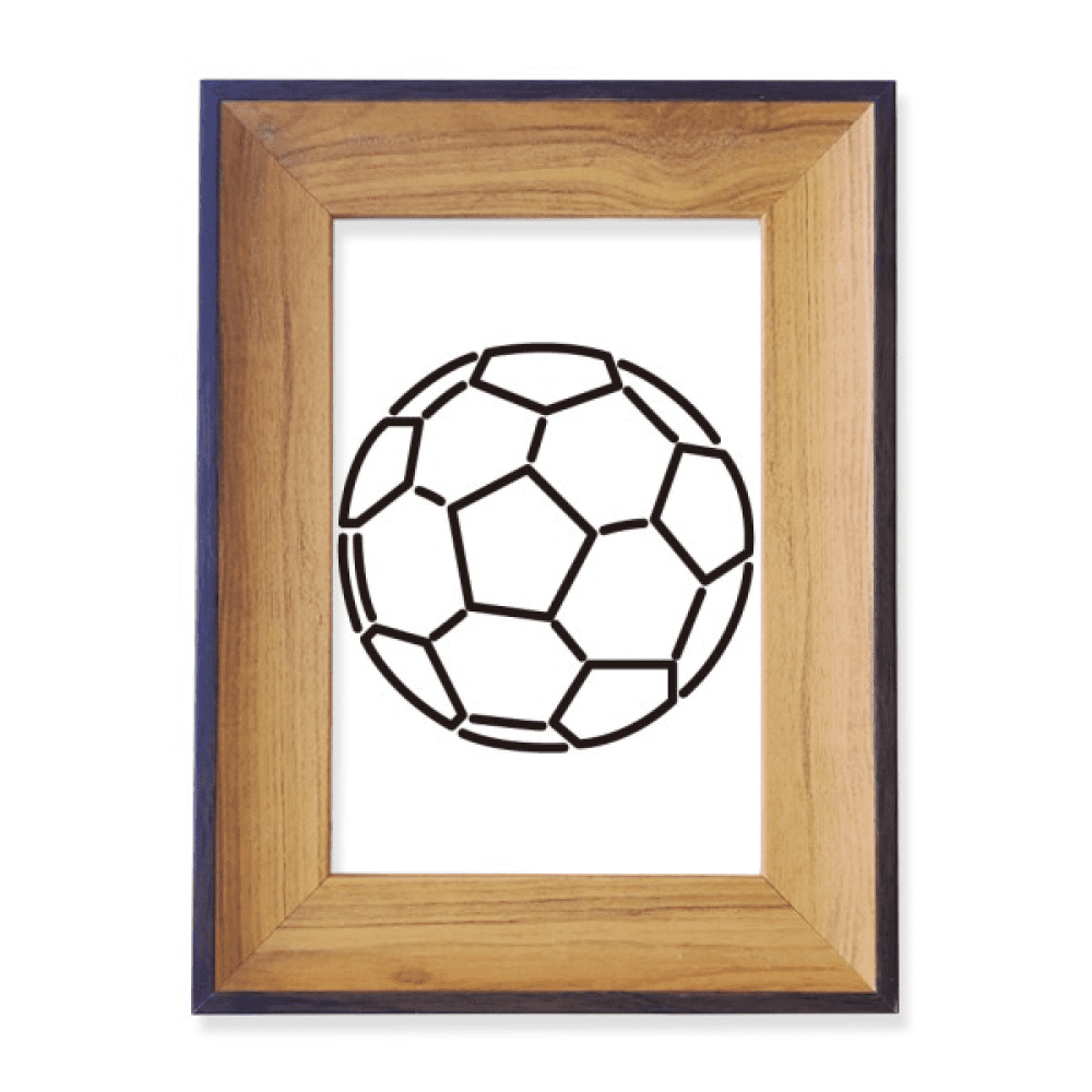 White Black Soccer Football Sports Photo Frame Exhibition Display Art ...