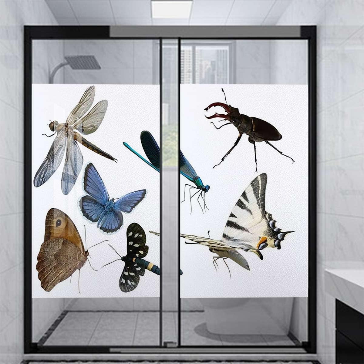 White Black Window Privacy Film,Decorative Window Stickers,Vinyl Window ...