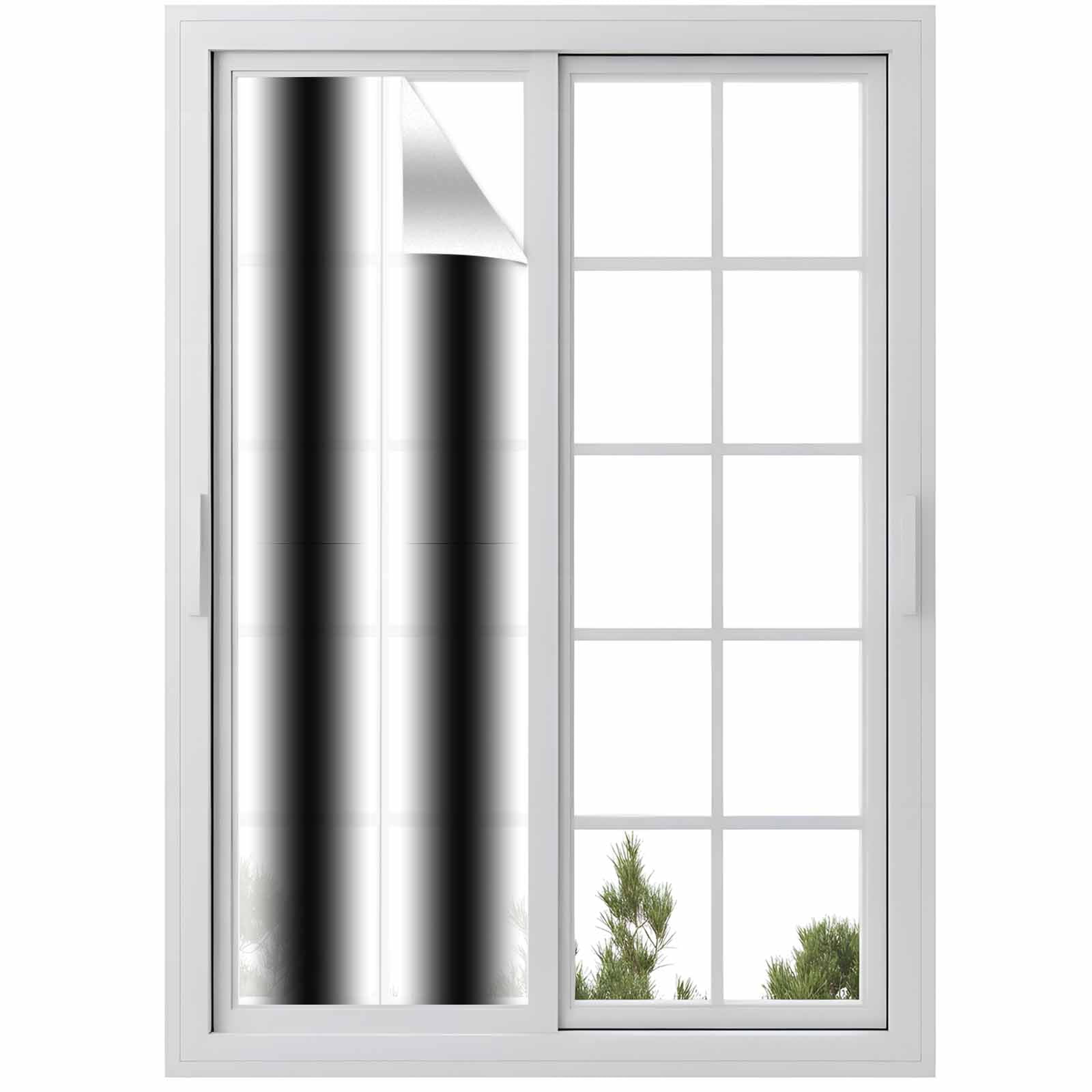 White Black Window Privacy Film Gradient Modern Art Ombre Decorative ...