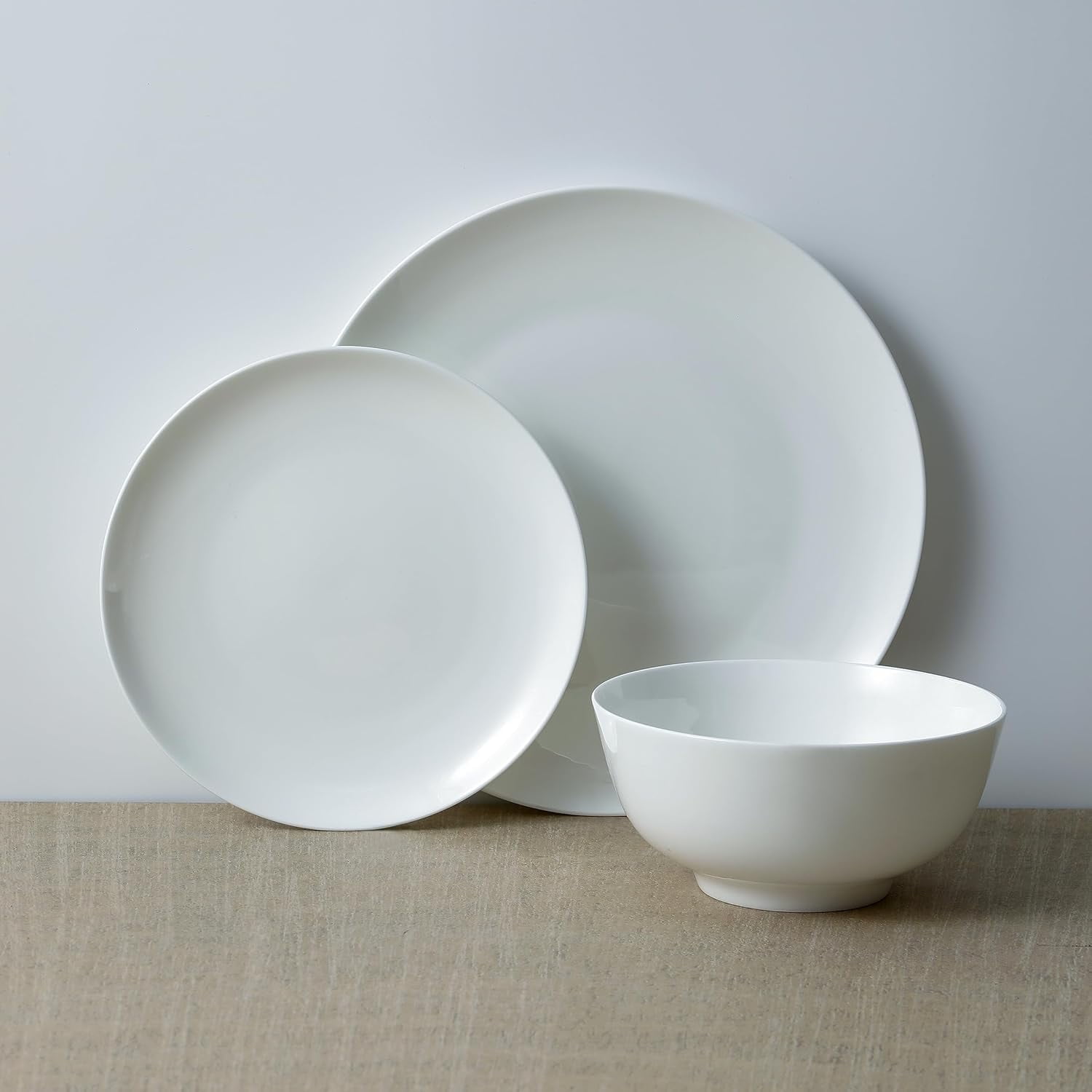 White, Blair Bone China 12-Piece Dinnerware Set - Walmart.com