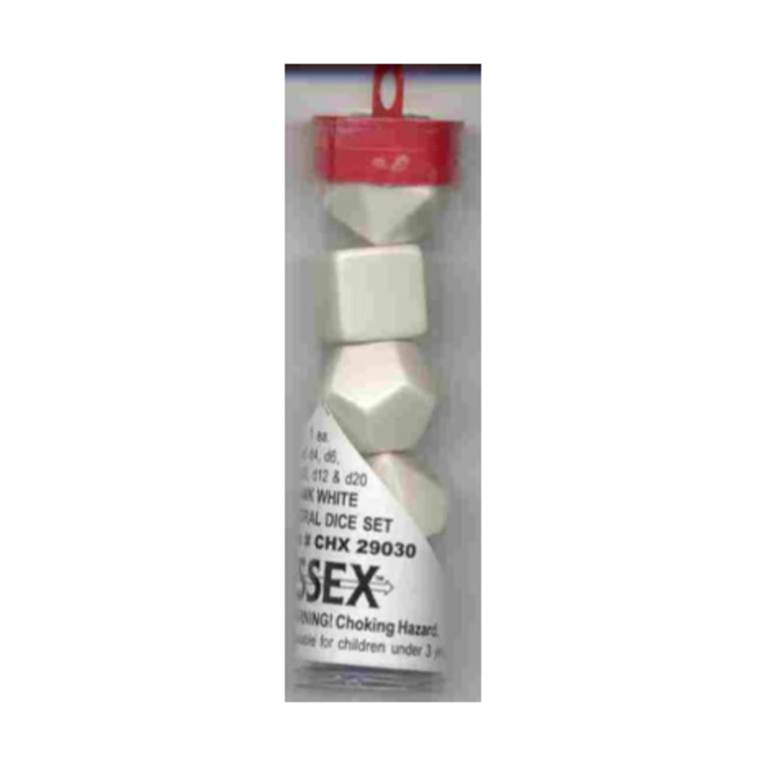 White Blank Dice with No Pips 16mm (5/8in) Set of 6 Chessex - Walmart.com