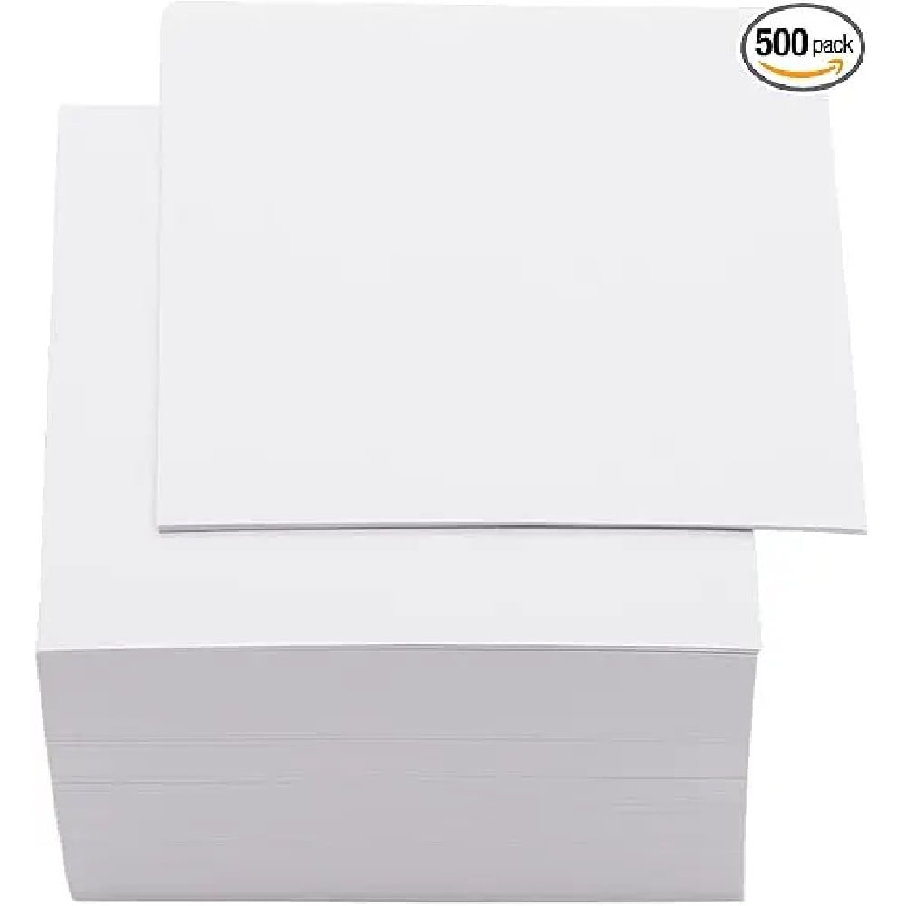 White Blank Memo Notes Cube 3X3 Inch Office Paper Memo Sheets Non ...